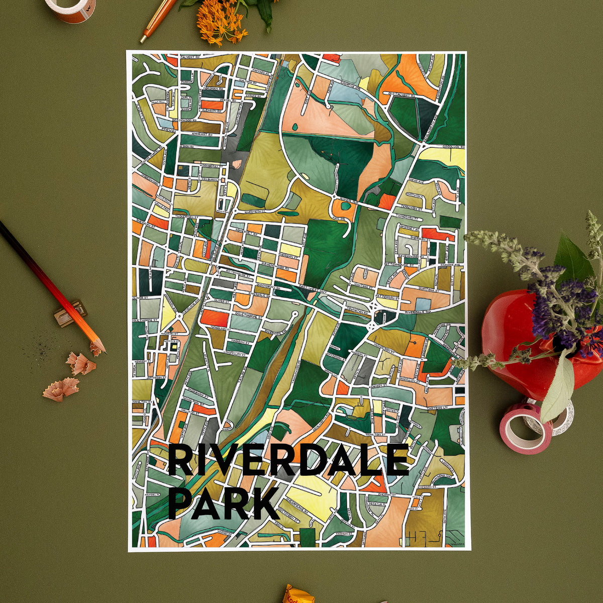 Riverdale Park Print — Terratorie Maps + Goods