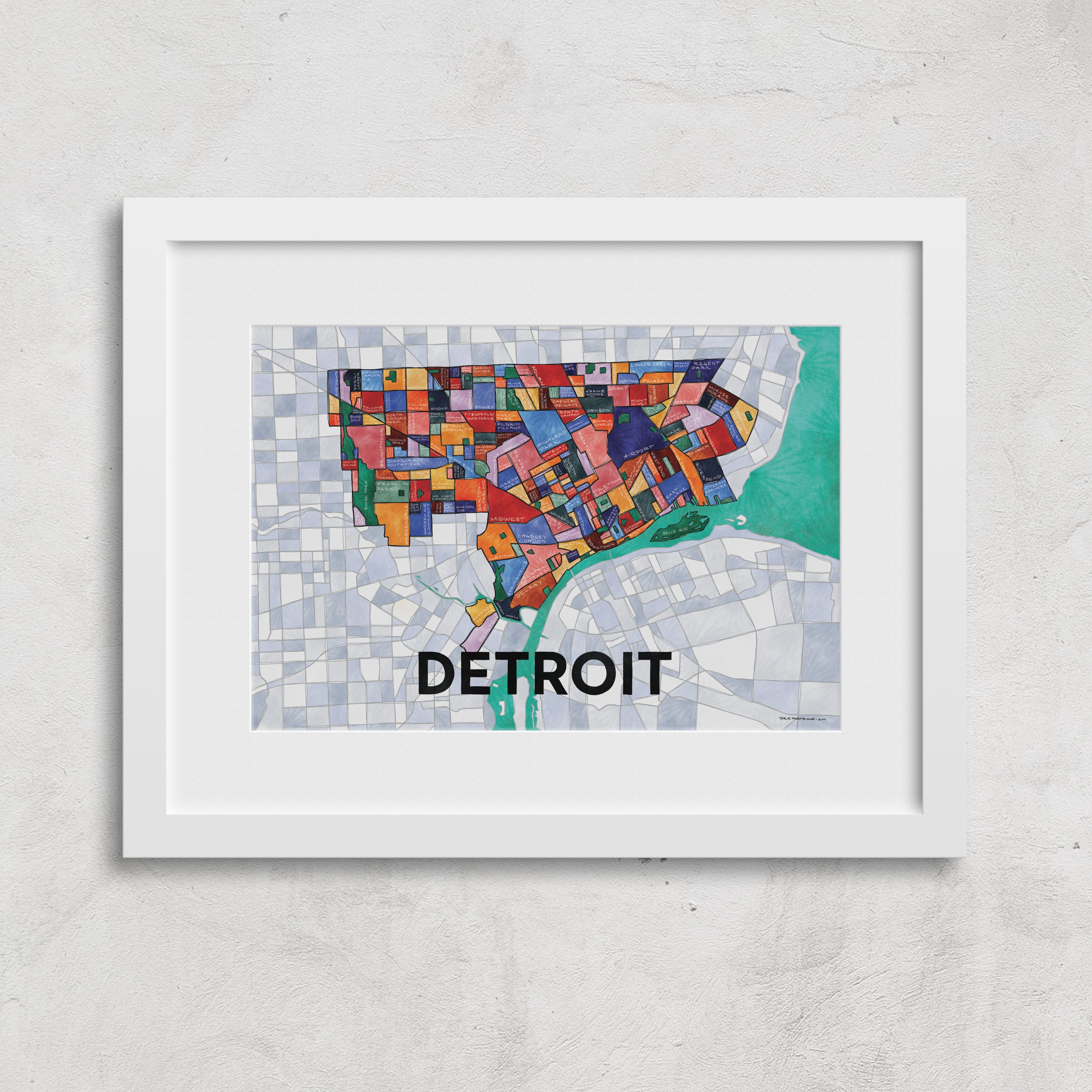 Map Of Detroit Neighborhoods Amazon.com : Topographics Greater Detroit