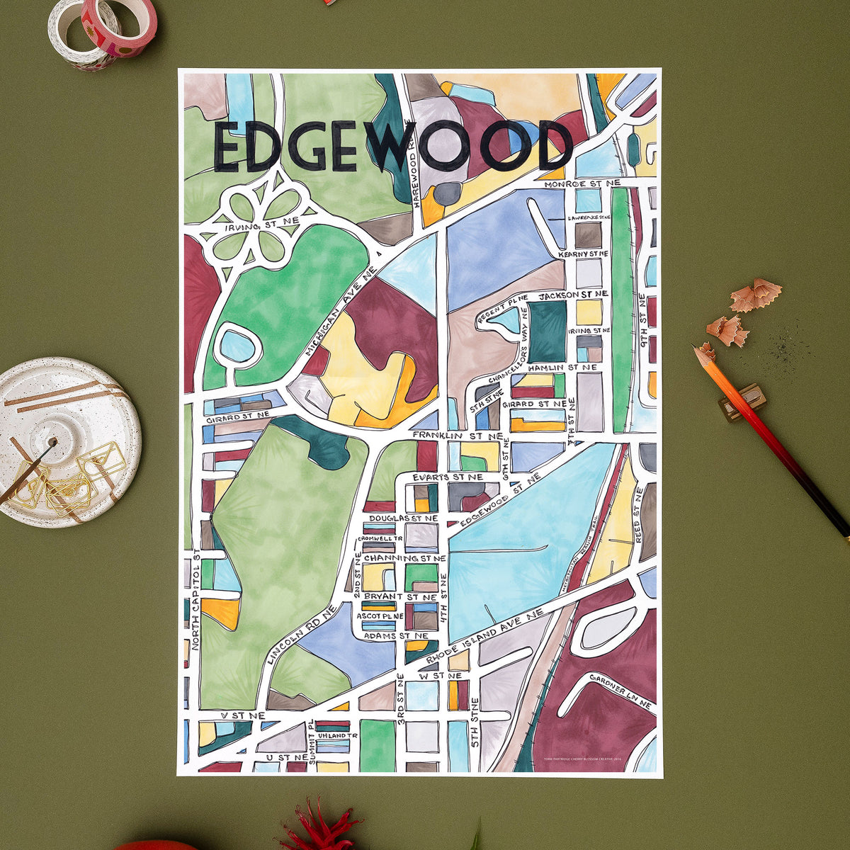 Edgewood Print — Terratorie Maps + Goods