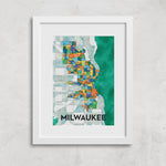 Milwaukee Neighborhoods Print — Terratorie Maps + Goods