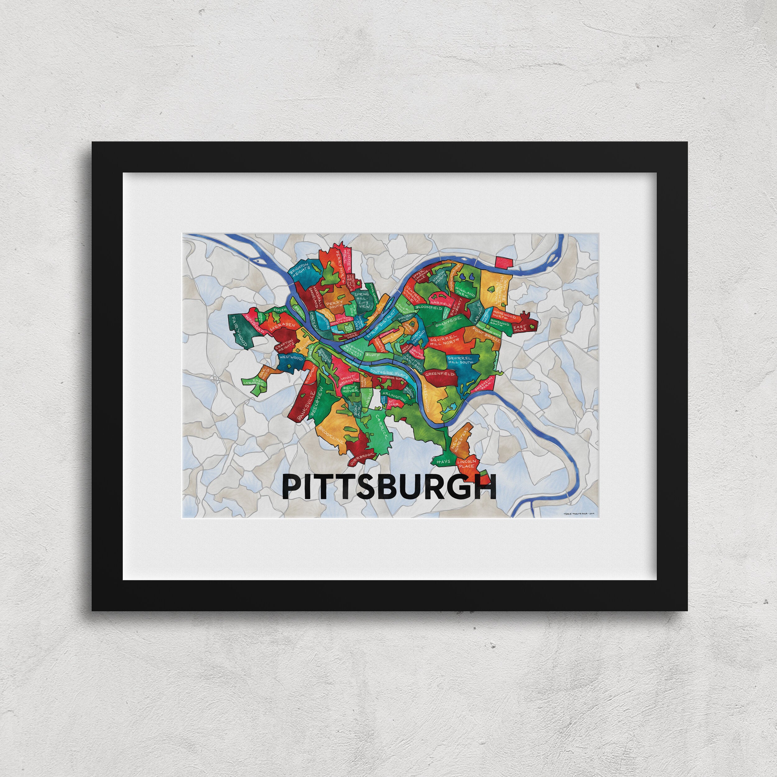 Printable Map Of Pittsburgh Large Detailed Map Of Pittsburgh