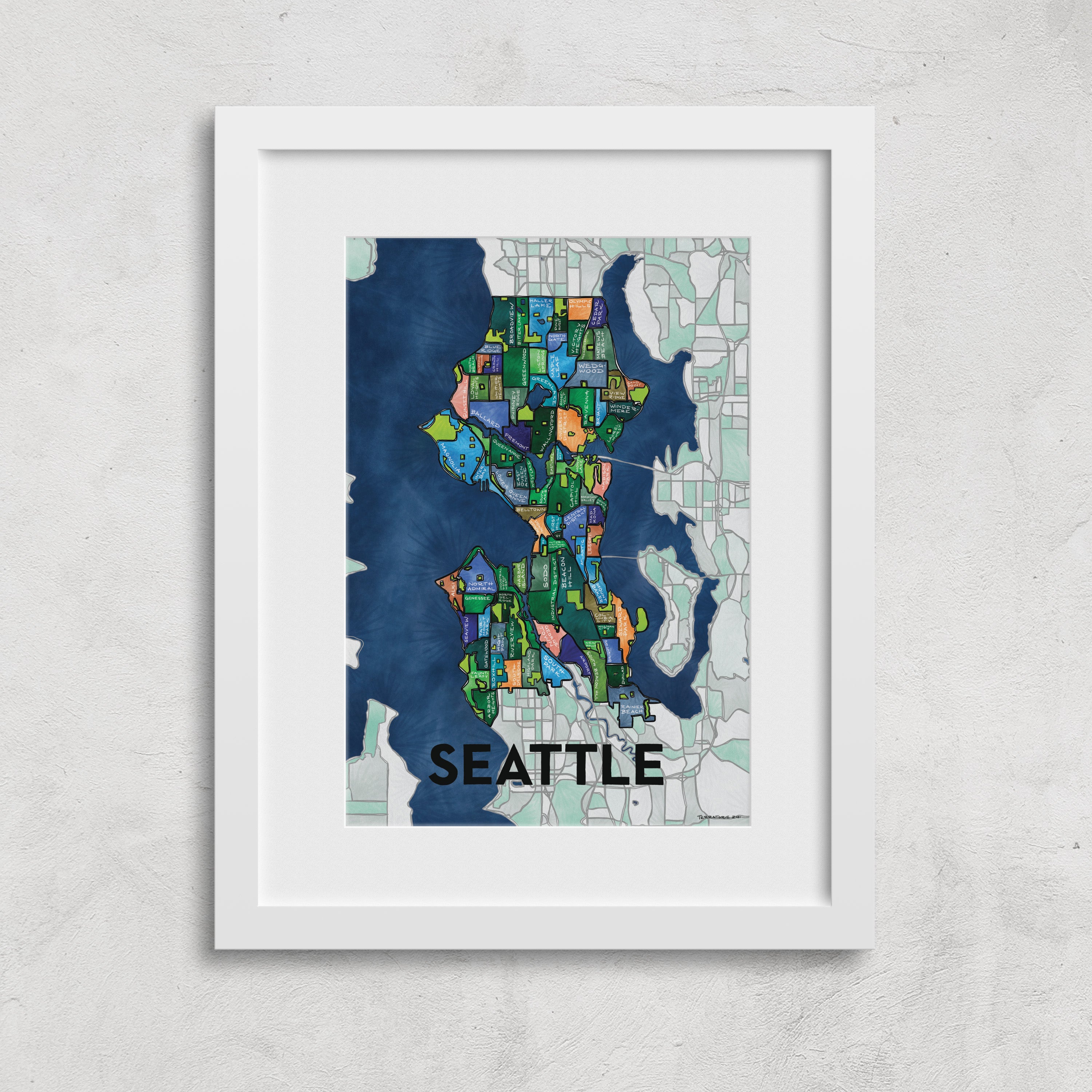 Seattle Area Map With Cities And Towns City Of Seattle Annexes