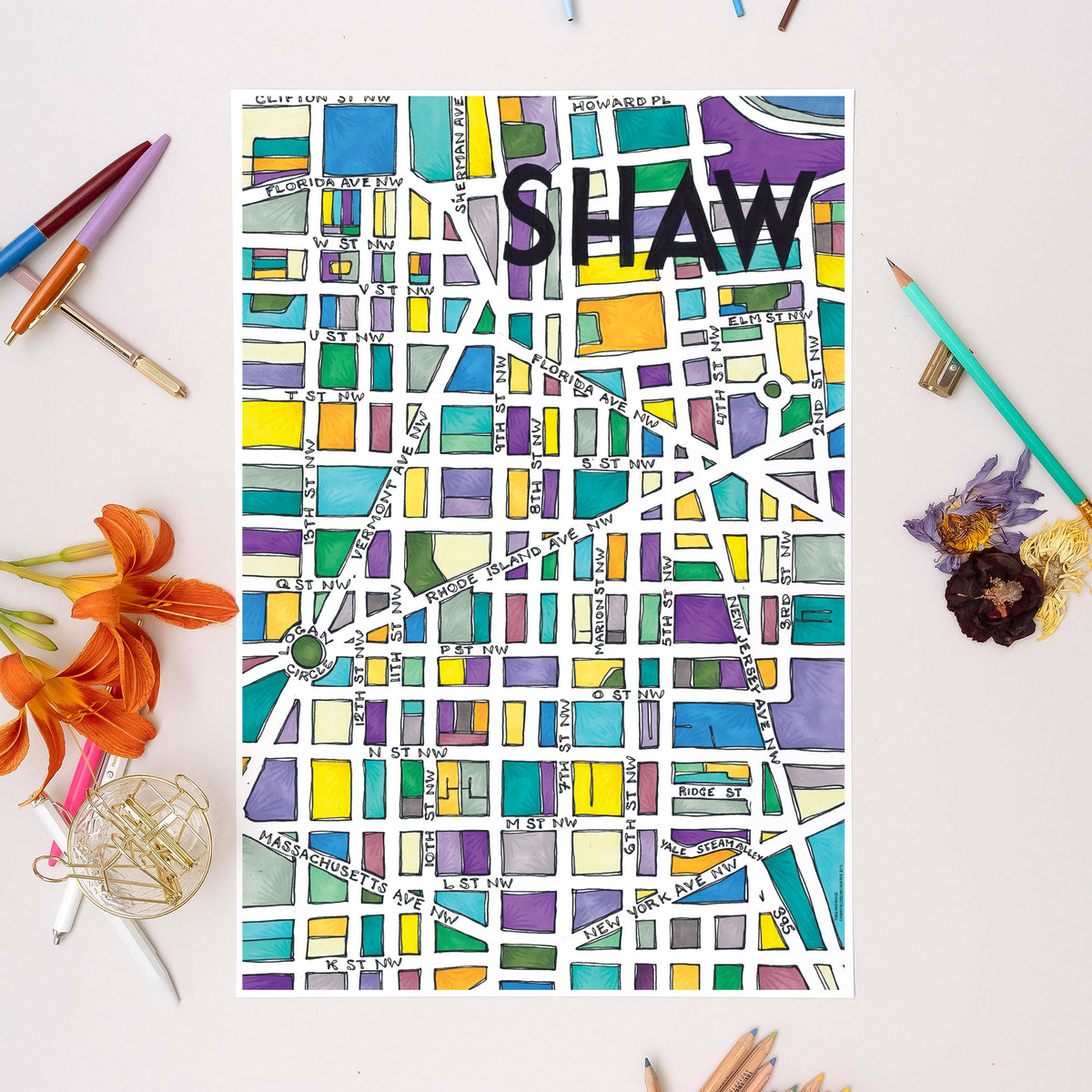 Shaw Print — Terratorie Maps + Goods
