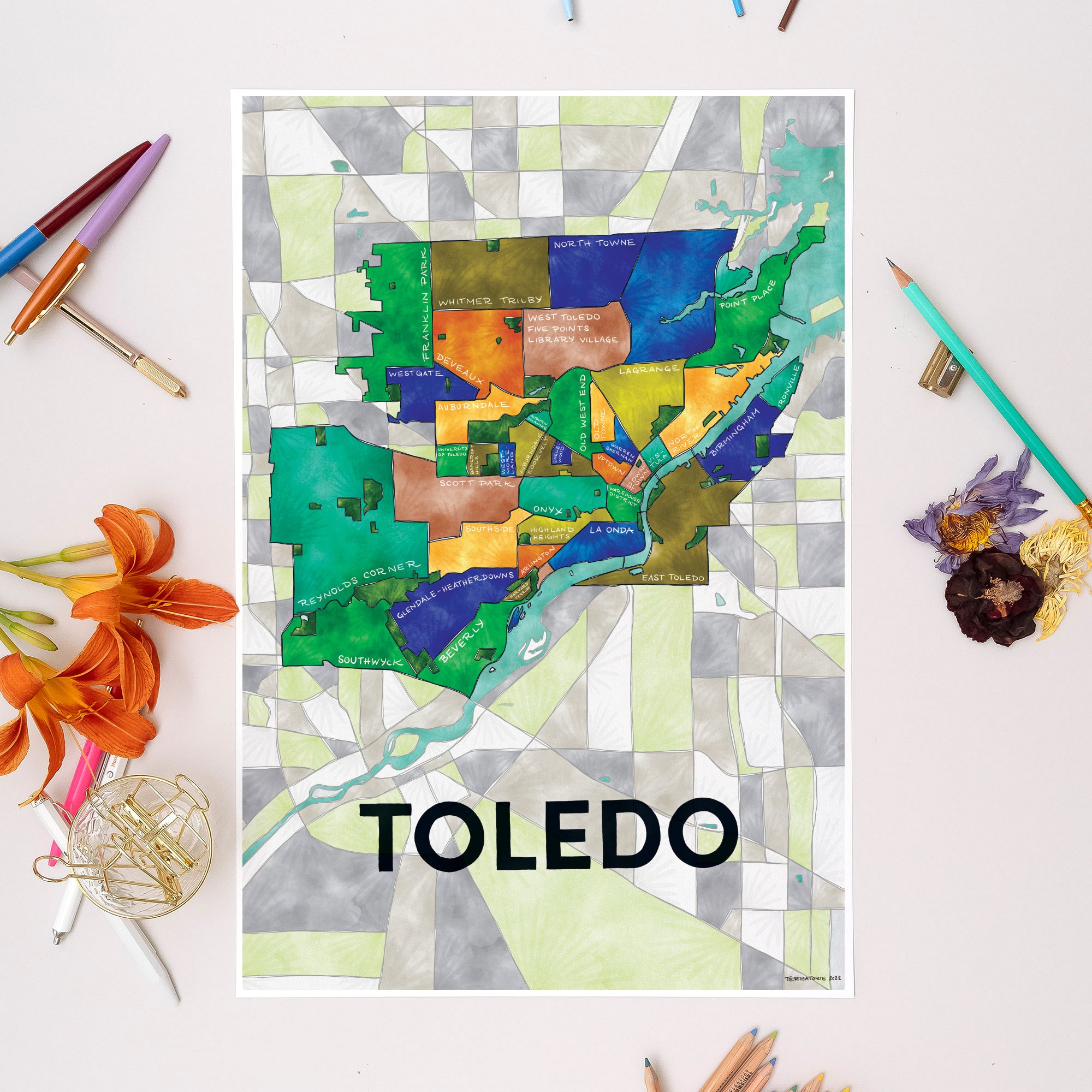Toledo Ohio District Map